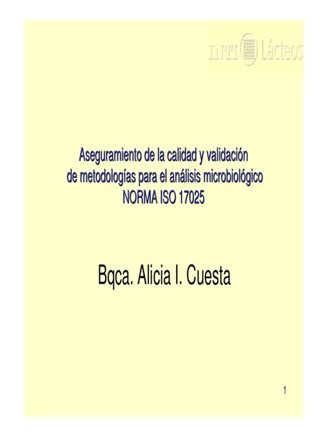 Microbiological Method Validation Pdf Calibración Laboratorios