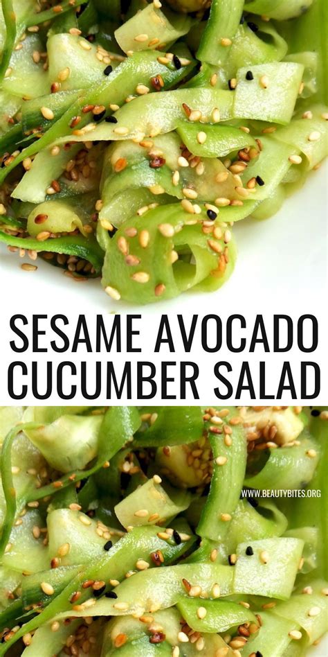 Cucumber Avocado Salad Recipe Beauty Bites Artofit