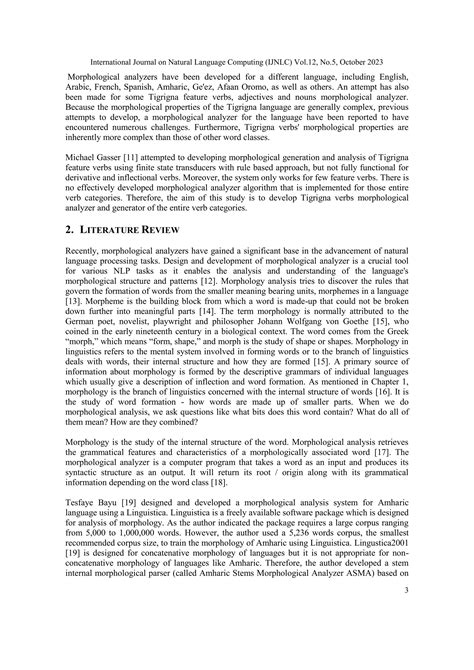 Design And Development Of Morphological Analyzer For Tigrigna Verbs