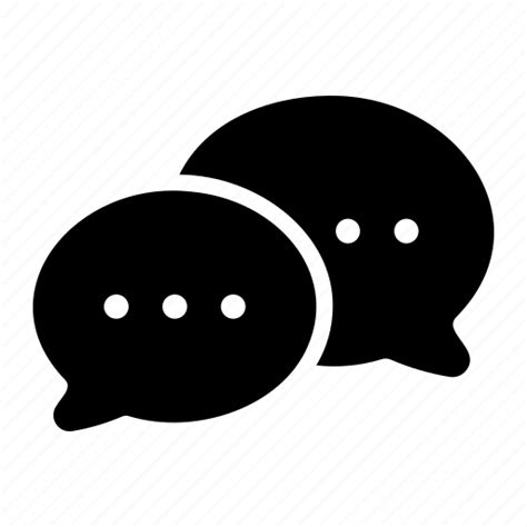 Chat Speech Bubble Communications Buttton User Interface Icon Download On Iconfinder