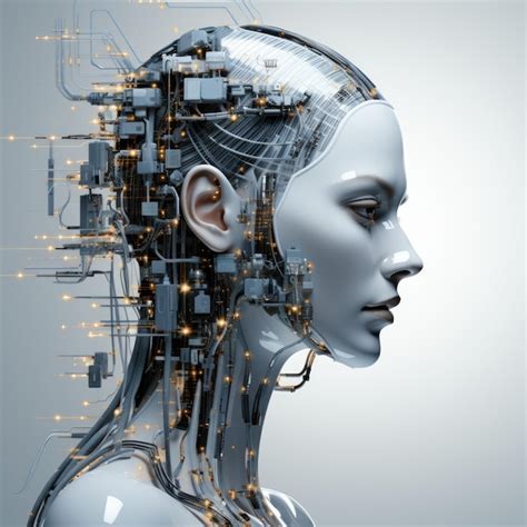 Premium Ai Image Girl Virtual Assistant Chat Bot Connected To The