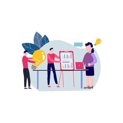 Los Empleados Estan Trabajando Vector Premium