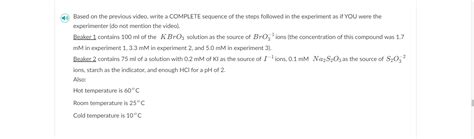 solved 10 based on the previous video write a complete