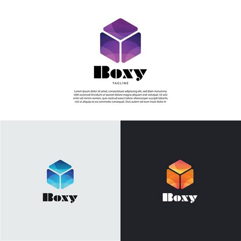 Abstract Simple Cube Box Logo Design Template Vector Art At Vecteezy