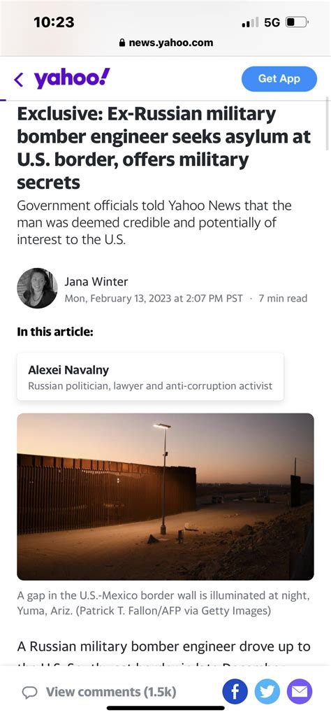 美高官透露一俄罗斯工程师驾驶前往美国西南边境寻求庇护，其工作和俄罗斯新式战斗轰炸机白天鹅图 160相关 Rrealchinairl