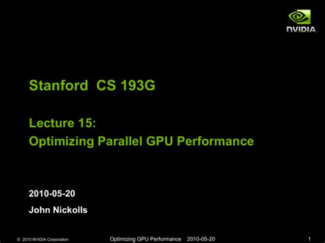 Optimizing Gpu Performance