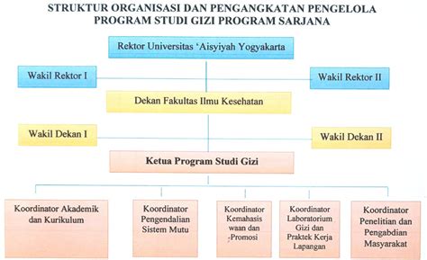 Strukturorggizi Prodi Gizi Jenjang Sarjana