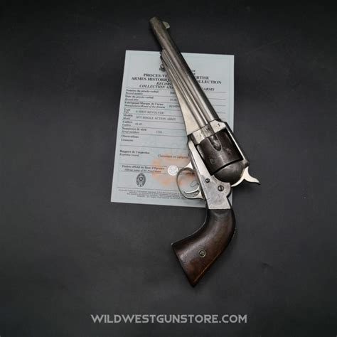 Historique Revolver Remington 1875 Nickelée Cal 44 40