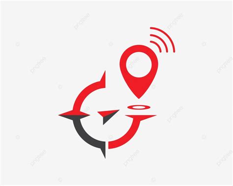 Location Point Logo Vector Illustration Direction Traveler Browser