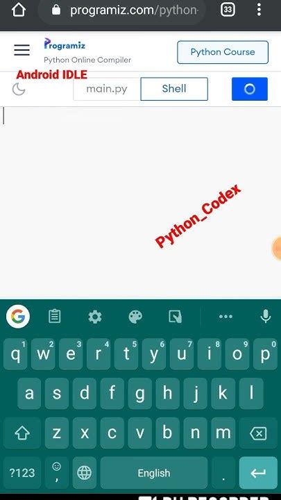 Writing And Running A Python Script With An Android Idle Coderslife