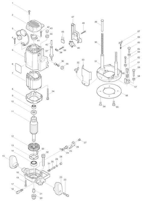 Makita 3612c Router Partswarehouse