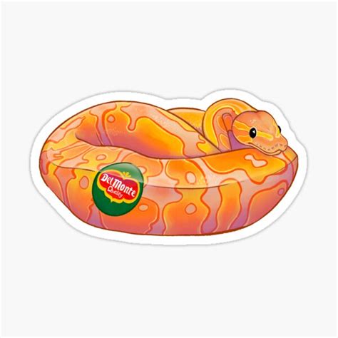 Banana Ball Python Sticker For Sale By Art 2 D2 Redbubble