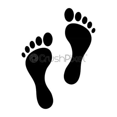 Human Footprint Icon Vector Illustration Stock Vector 3227207