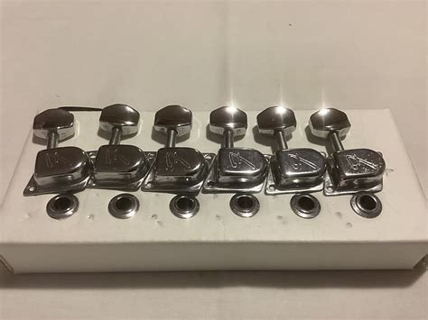 Vintage Fender F Tuners 6 On A Side Guitar Tuning Machines Reverb