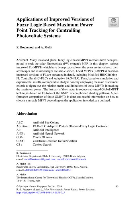 Pdf Applications Of Improved Versions Of Fuzzy Logic Based Maximum