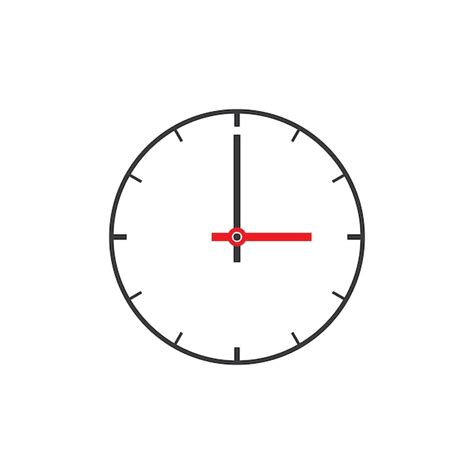 Icono De La Hora Vector Premium