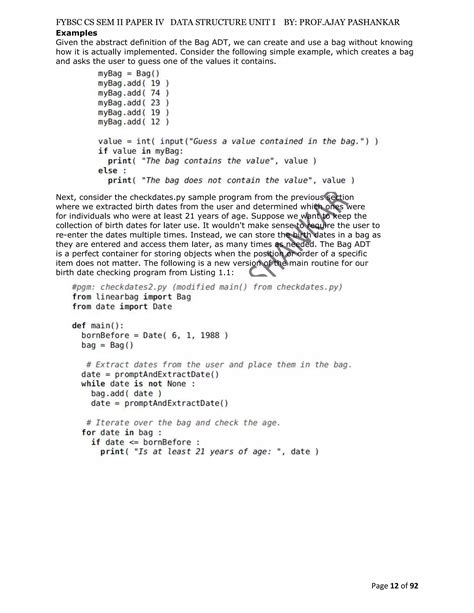 Unit I Data Structure Fycs Mumbai University Sem Ii Pdf Programming
