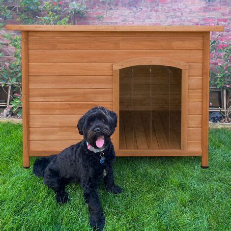 Caseta Grande Perros Mascotas Perrera De Madera Impermeable Refugio