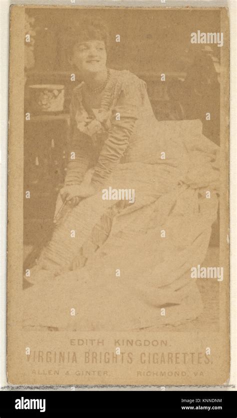 Edith Kingdon From The Actors And Actresses Series N45 Type 1 For