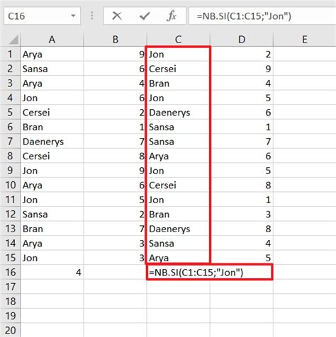 Comment Conna Tre Le Nombre Doccurrences Dun L Ment Sur Excel