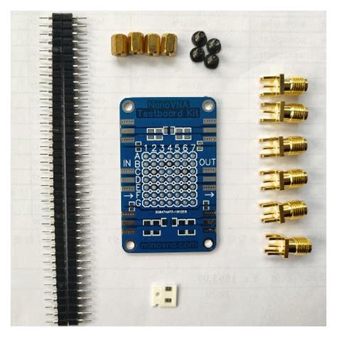 Wholesale RF Demo Kit For NanoVNA VNA RF Test Board Vector Network Test Filter Attenuator Blue