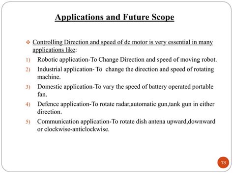 Dc Motor Control Using Multiple Switches Pptx