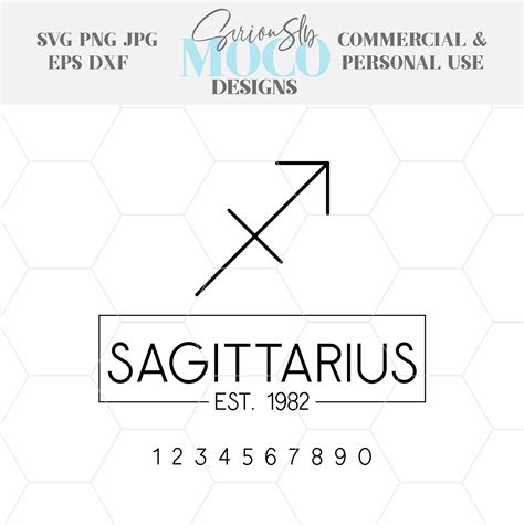 Sagittarius Zodiac Svg Star Sign Svg Astrology Sign Etsy