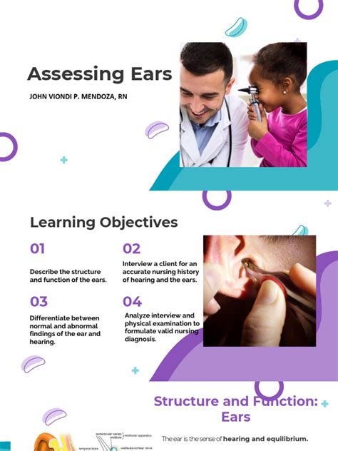 Health Assessment Ears Pdf Ear Hearing