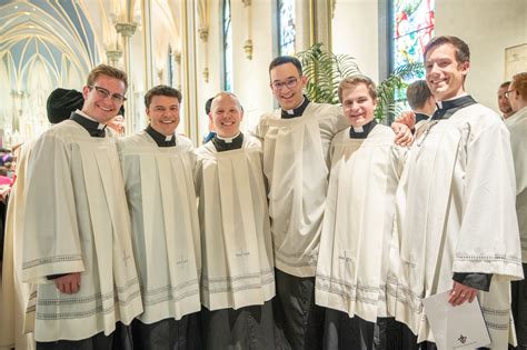 Diocese Of Grand Rapids The Three Candidates For The Diaconate Stand