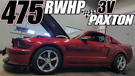 2008 Mustang GT 3V (Paxton Supercharger Dyno) Brenspeed Throwback w/ Detroit Rocker Cams - YouTube