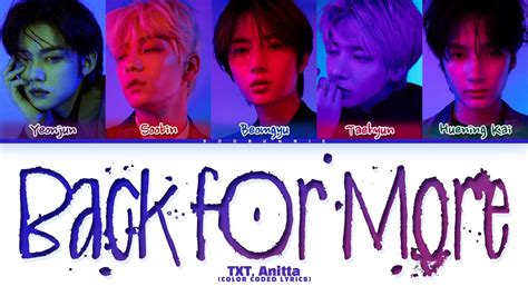 Txt Anitta Back For More Sub Español Color Coded Lyrics Youtube