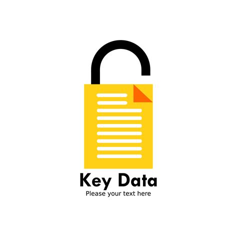 Key Data Logo Design Template Illustration There Are File Key This Is Good For Technology