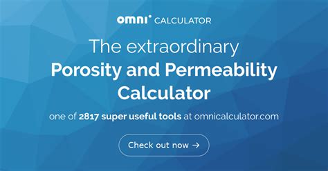 Porosity And Permeability Calculator