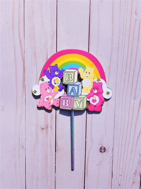 Care Bear Party Care Bear Birthday Birthday Theme Bear Cake Topper