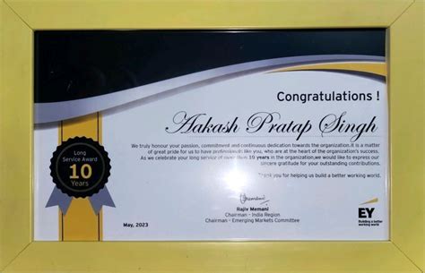 Aakash Singh On Linkedin Glad To Share That Completed 10 Years Of