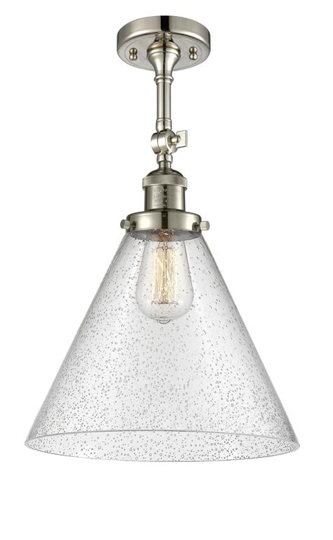 Innovations Lighting F X Large Cone X Large Cone Wide Semi Flush Ceiling Fixture