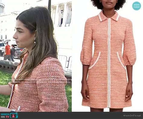 Wornontv Julies Orange Tweed Dress On Nbc News Daily Julie Tsirkin