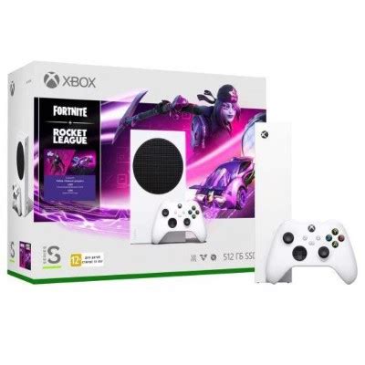 Игровая приставка Microsoft Xbox Series S РСТ 512GB + Fortnite + Rocket ...