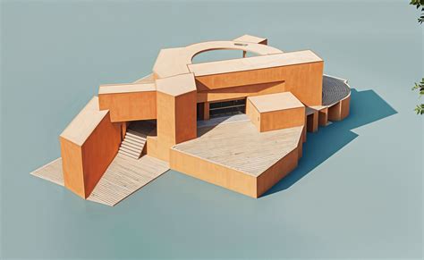 Inspired By Alvar Aalto Exterior Shot Wooden Big Structure Building