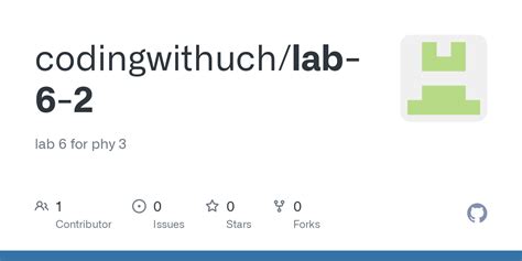 Github Codingwithuch Lab Lab For Phy