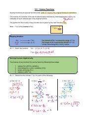 Understanding Inverse Functions: Operations and Applications | Course Hero