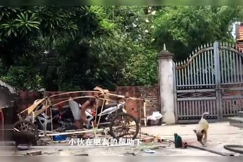小伙穷到掉渣买不起兰博基尼，自己在家做了一辆，成品出来好看了兰博基尼小伙成品