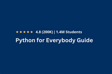 Python For Everybody Specialization Guide