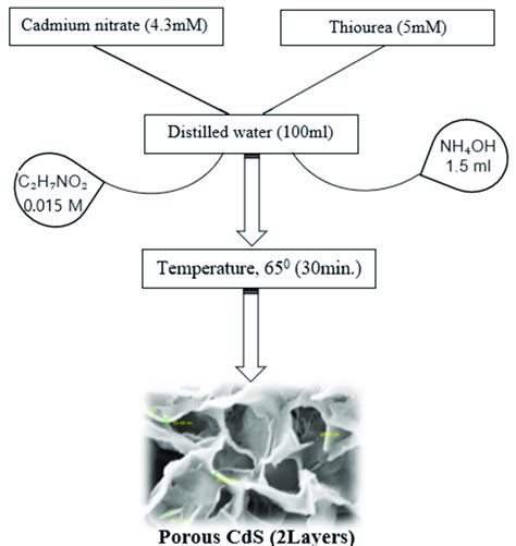 flowchart and the preparation steps of porous cds download