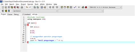 Cara Membuat Program Penjumlahan Dan Pengurangan Di C Dhuo Creative