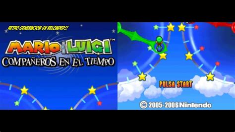 Nds Mario Y Luigi Compañeros En El Tiempo Español Mini Gameplay