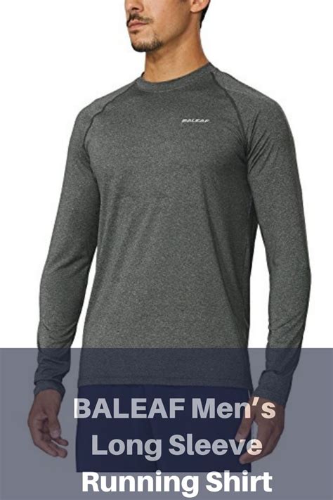 Baleaf Mens Long Sleeve Running Shirt Athletic Workout T Shirts