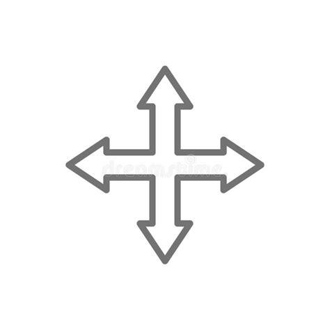 Four Arrows Pointing In Different Directions Stock Illustration Illustration Of Choose Color