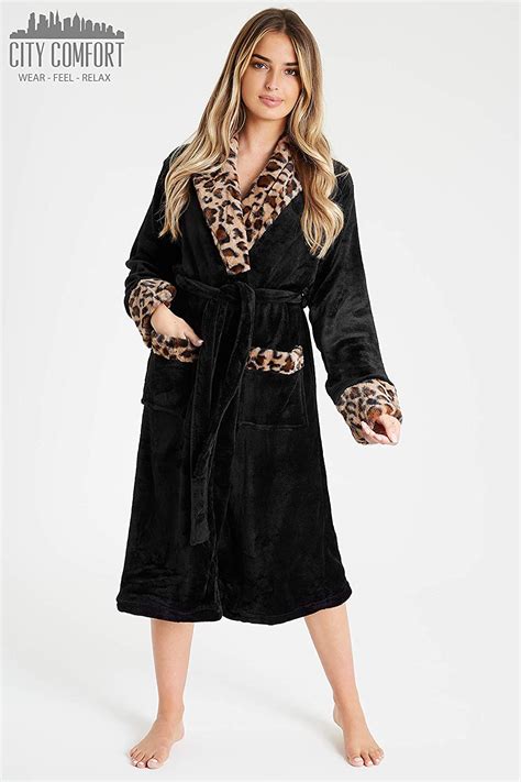 Citycomfort Dressing Gown Women With Hood Luxurious Fluffy Ladies Soft