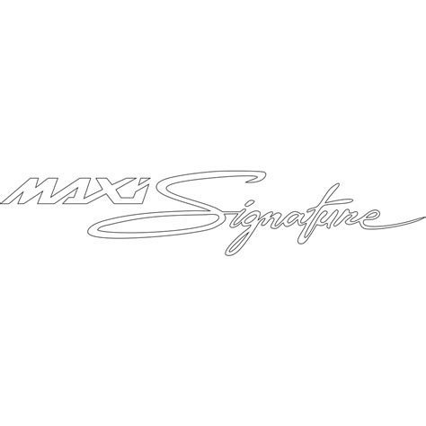 Jual Stiker Cutting Logo Maxi Signature Cutting Sticker Maxi Signature